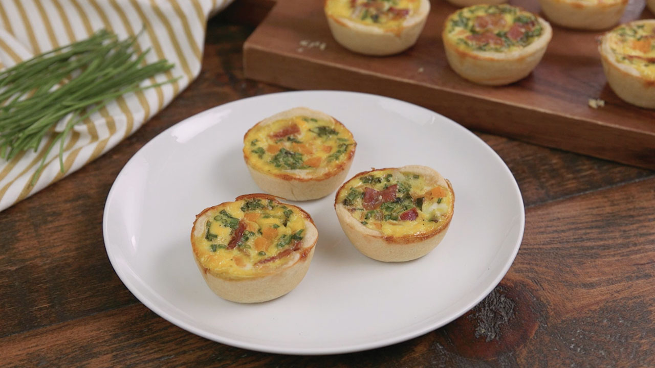 Butternut Squash and Swiss Chard Mini Quiches - BC Dairy